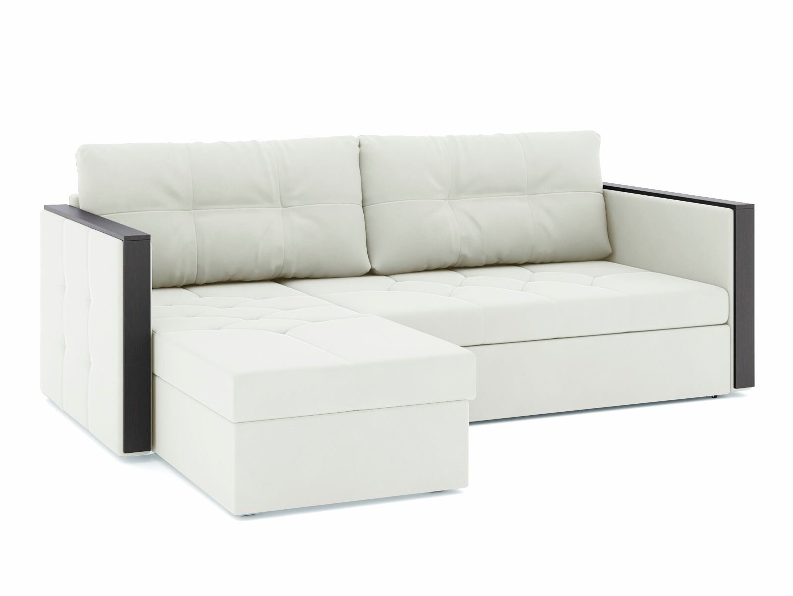 Угловой диван кровать Даймонд, дельфин, НПБ, угол левый/правый, велюр Зара Крим 02