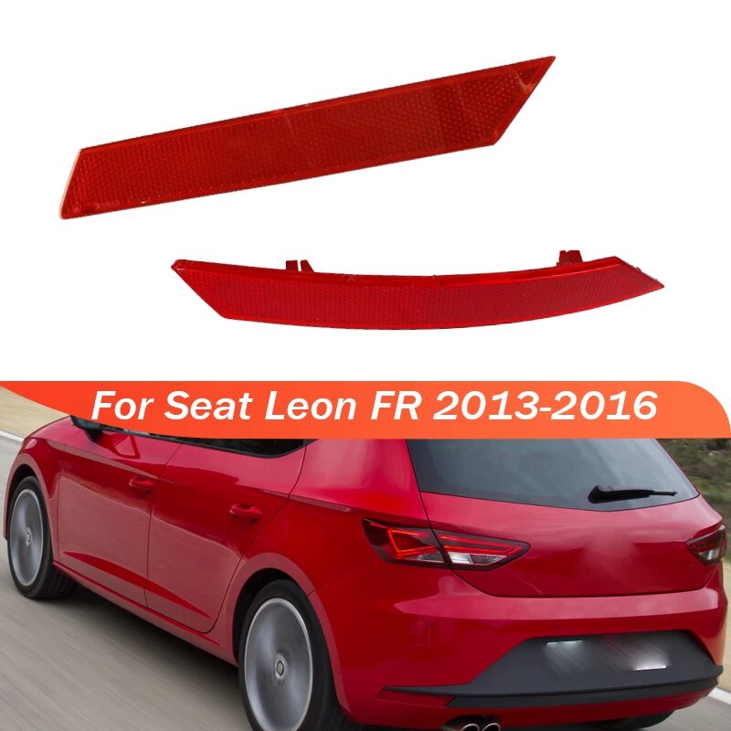 Задний фонарь отражателя для Seat Leon FR 2013 2014 2015 2016, отражатель заднего бампера, задний фонарь 5F0945105G 5F0945106G 1PC right