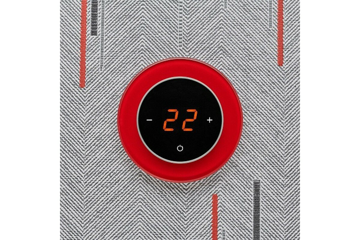 Терморегулятор Aura RONDA 1586 Red Luminous (светящийся красный) сенсорное управление