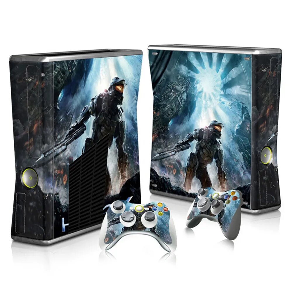 Набор наклеек Vinlyskin для Microsoft Xbox 360 Slim