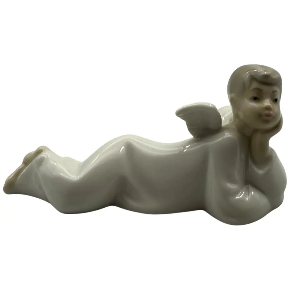 Фарфоровая статуэтка "Ангел лежащий", 1990- 2000 гг, Lladro, Испания