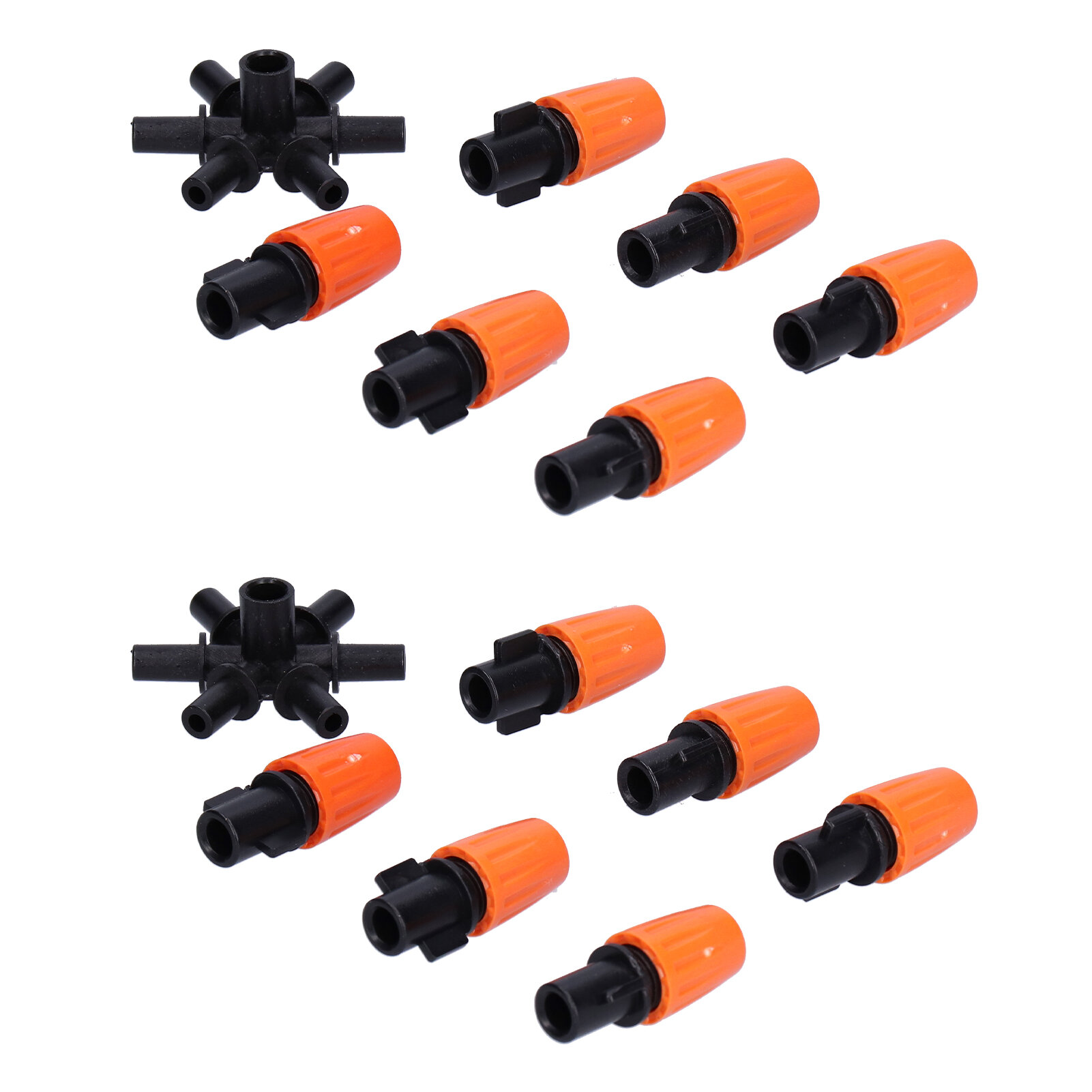 2 комплекта, 6-головочная распылительная насадка для распыления воды, распылительная насадка для воды, распылительная насадка для орошения сада