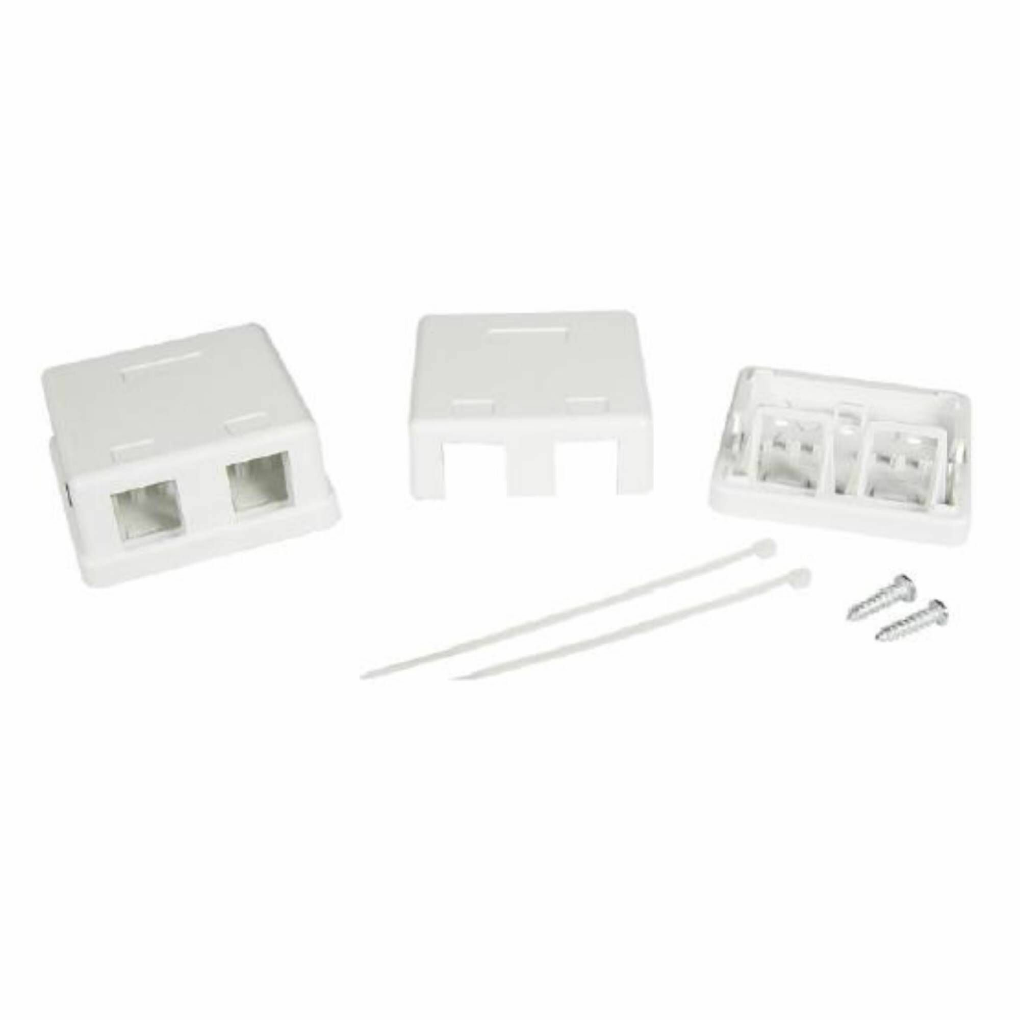 Розетка DKC Keystone, универсальная, 2 порта, для модулей форм-фактора A10