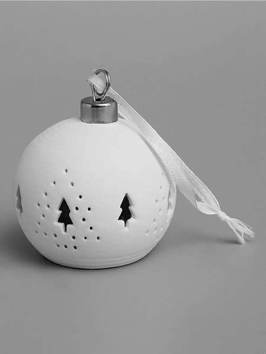 Очаровательный светящийся елочный шар с LED