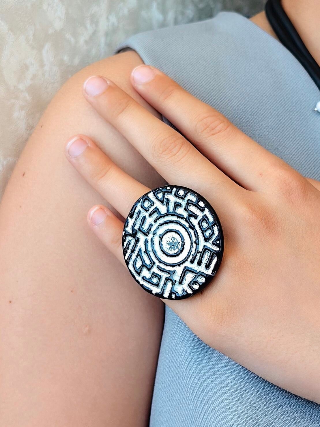 Кольцо P.J. MURANO, стекло