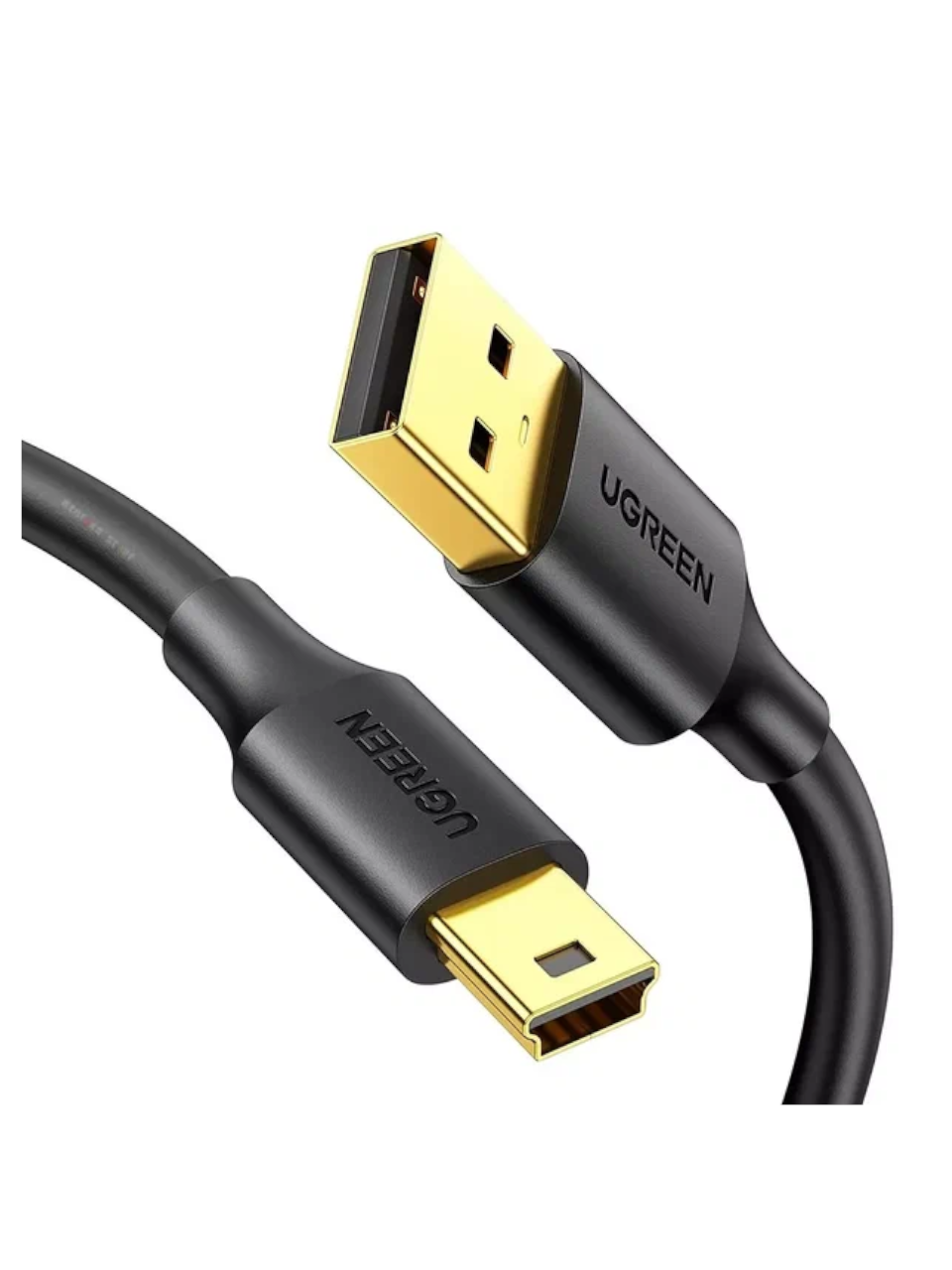 Кабель UGREEN US132 10354_ USB 2.0 A Male to Mini 5 Pin Male, 0,5 м, черный