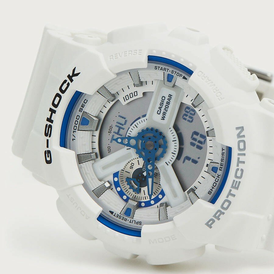 Наручные часы CASIO, белый, синий