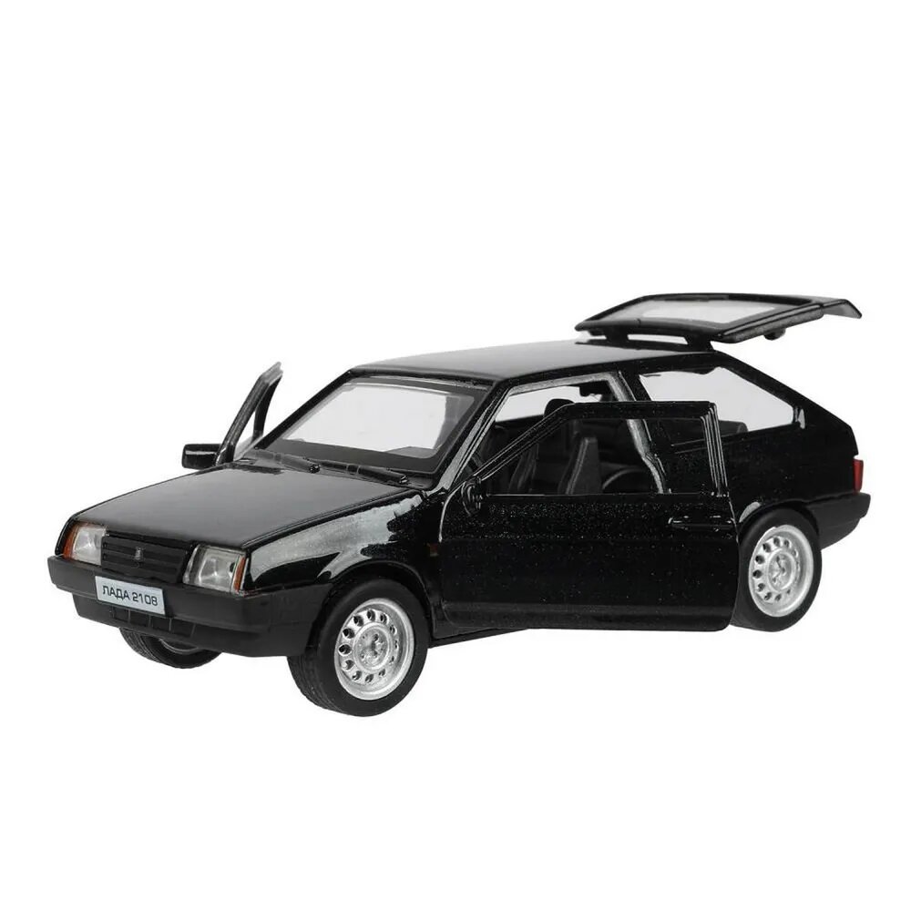 Машинка металлическая инерционная Технопарк LADA -2108 "спутник", 11,7 см, черная