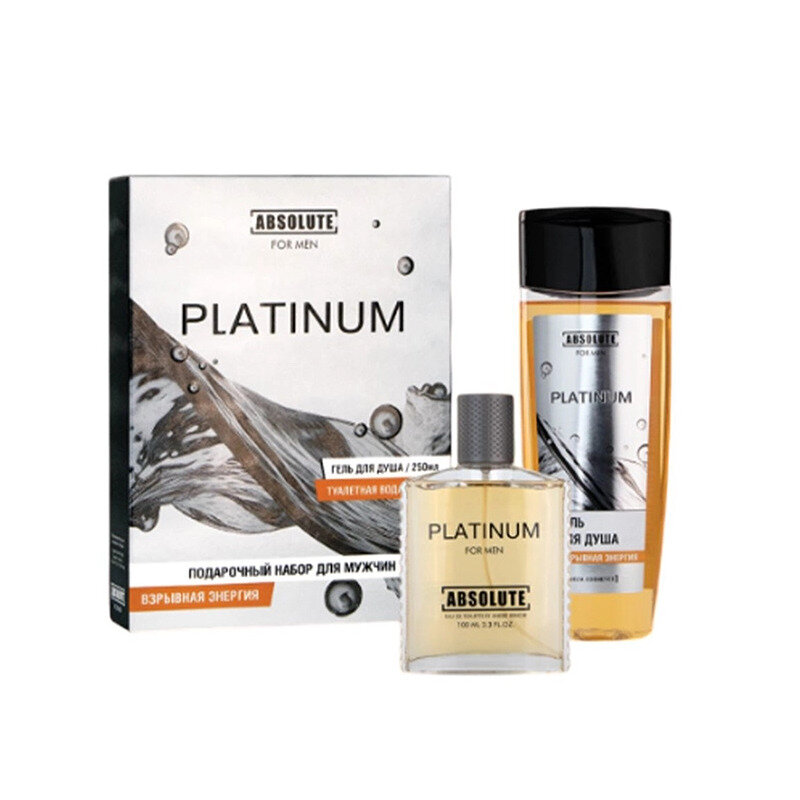 Delta Parfum Absolute Platinum набор туалетная вода + гель для душа 100 + 250 мл / Дельта Парфюм Абсолют Платинум