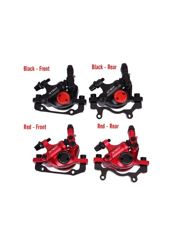 Алюминиевый гидравлический передний дисковый тормоз HB100, черный + адаптер, ротор 160 мм, совместимый с электросамокатом Xiaomi M365/65