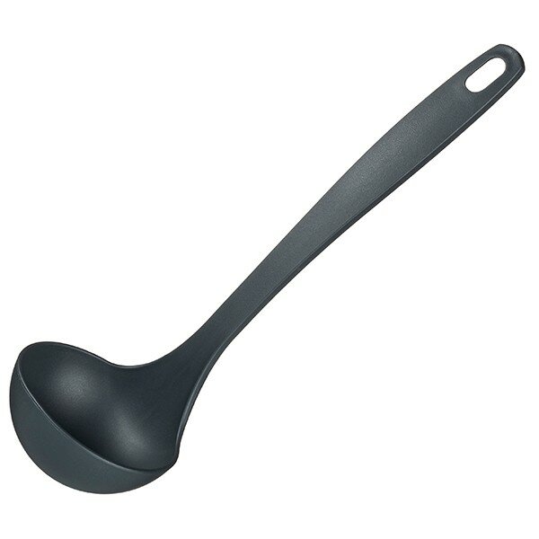 Половник «Бэйсик», полиамид, 28 см, тёмно-серый (Restola, Россия)