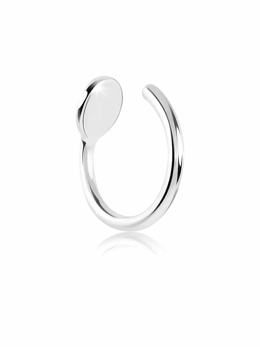 Пирсинг в губу, серебро, 925 проба, родирование