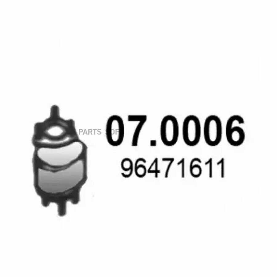 Катализатор от официального дистрибьютора, ASSO, артикул 070006