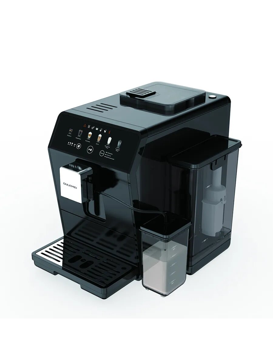 Кофемашина OULEMEI OLM-KFA022, сенсорный экран, встроенная молочная система, 1.5 л