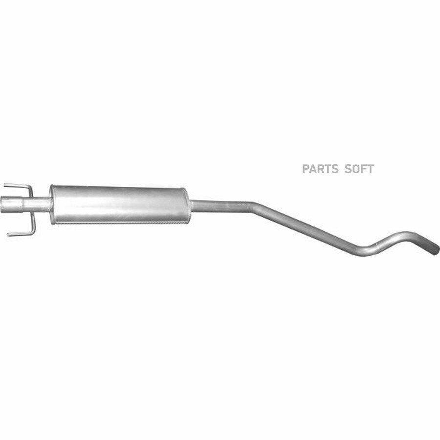 Глушитель средняя часть от официального дистрибьютора, POLMOSTROW, артикул 1720