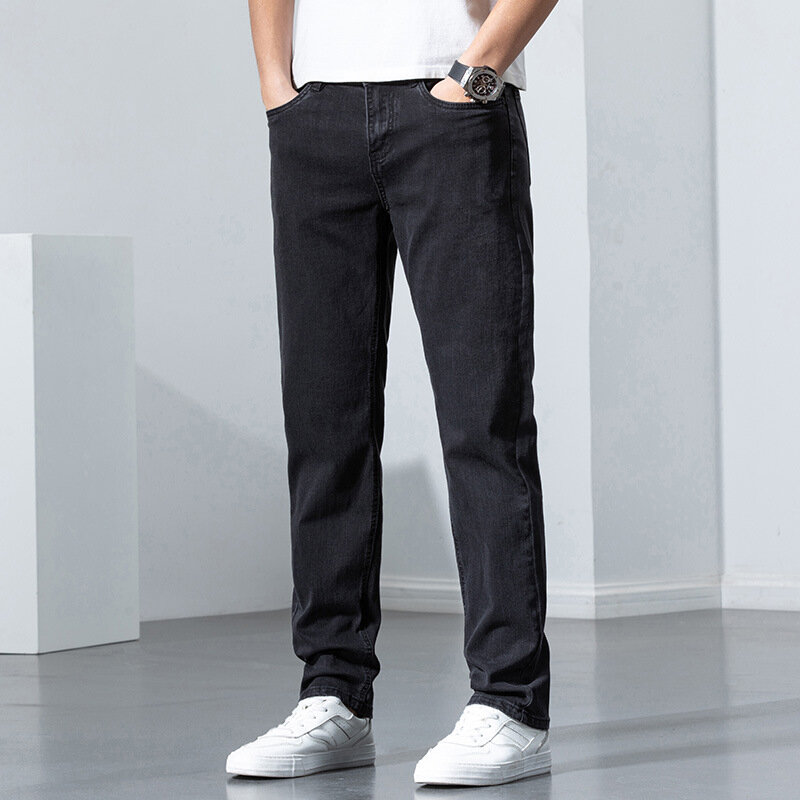 Мужские джинсы Чистый цвет / прямые B1, LI Mall талии_40