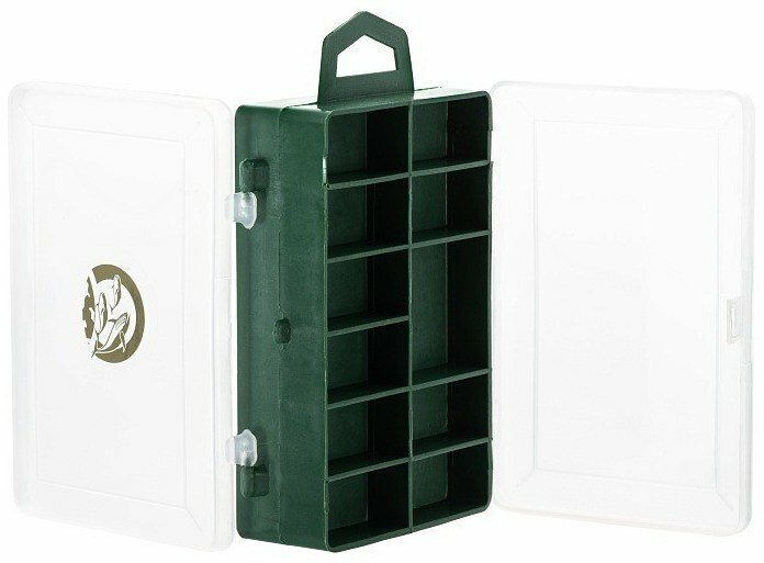 Три Кита ТК-14 двусторонняя коробочка изолон 11+1 115x85x35 мм для блесен и мормышек