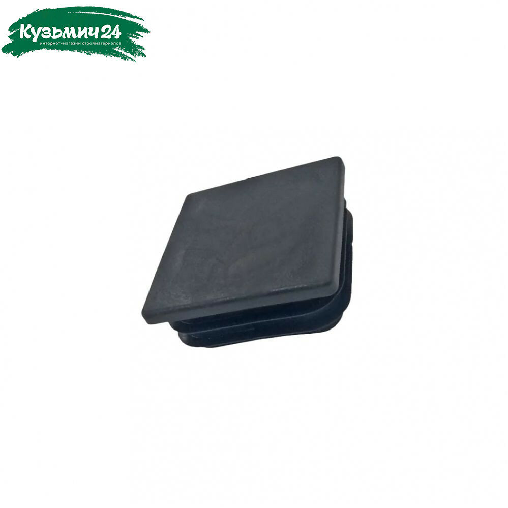 Заглушка ПВХ 100х100 мм, для столбов ограждений и опор металлических конструкций, черный, 4 шт