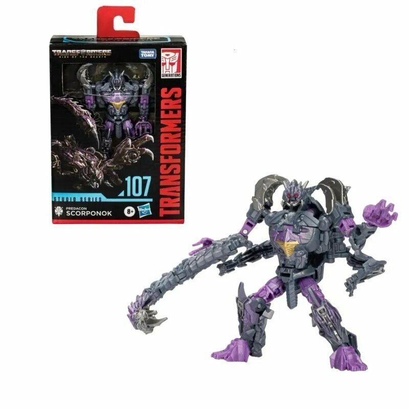 Игрушка Hasbro Трансформеры Transformers Studio Series Deluxe Class Transformers: Rise of the Beasts SS107 Predacon Scorponok 11.5cm F8755