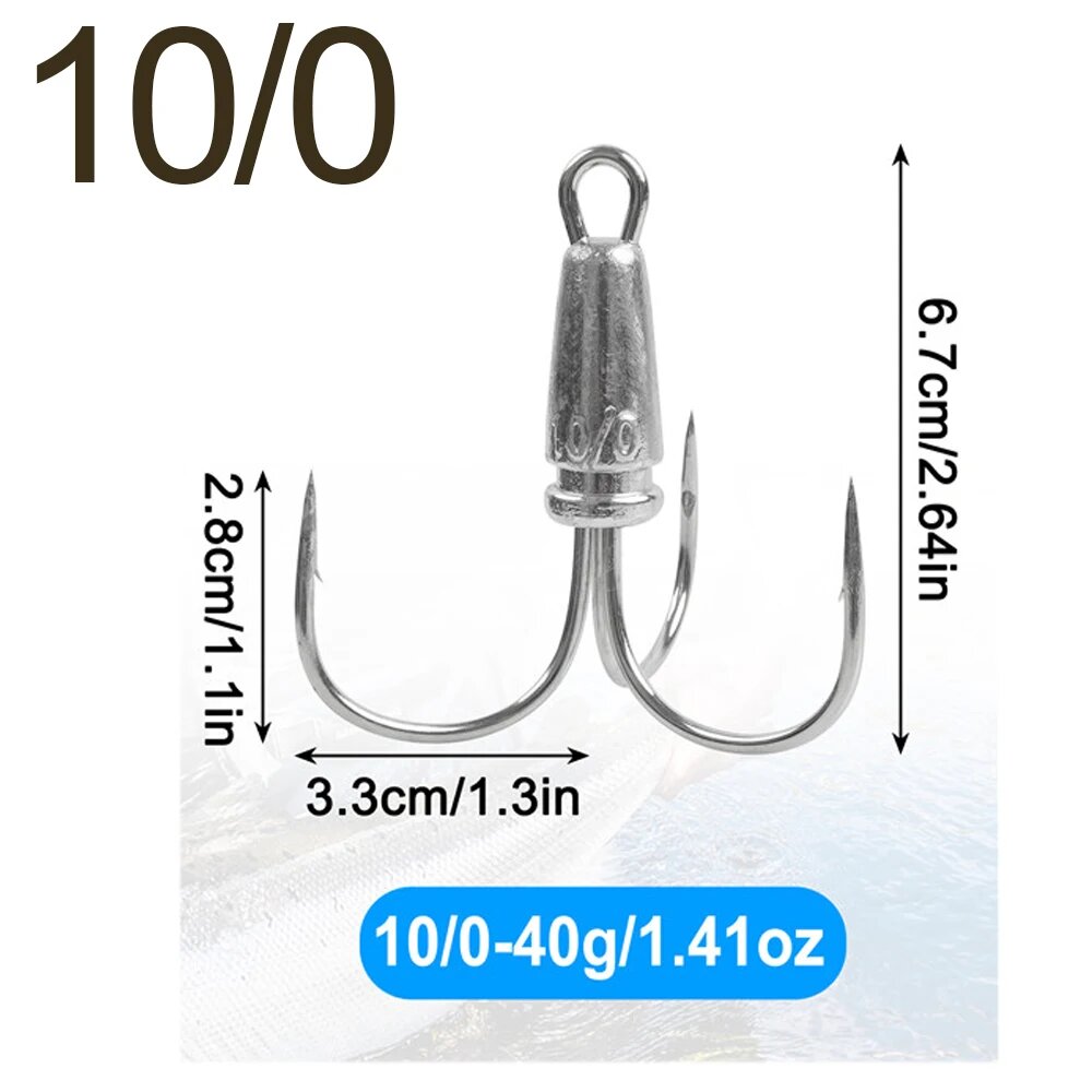 Easy catch зацепленные тройные крючки для ловли окуня 8/0-14/0 10l0 40g