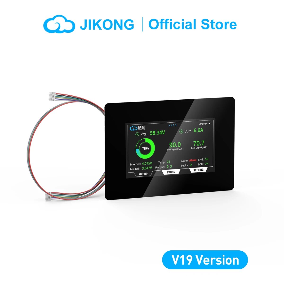 JIKONG BMS дисплей 4.3 дюйма V19