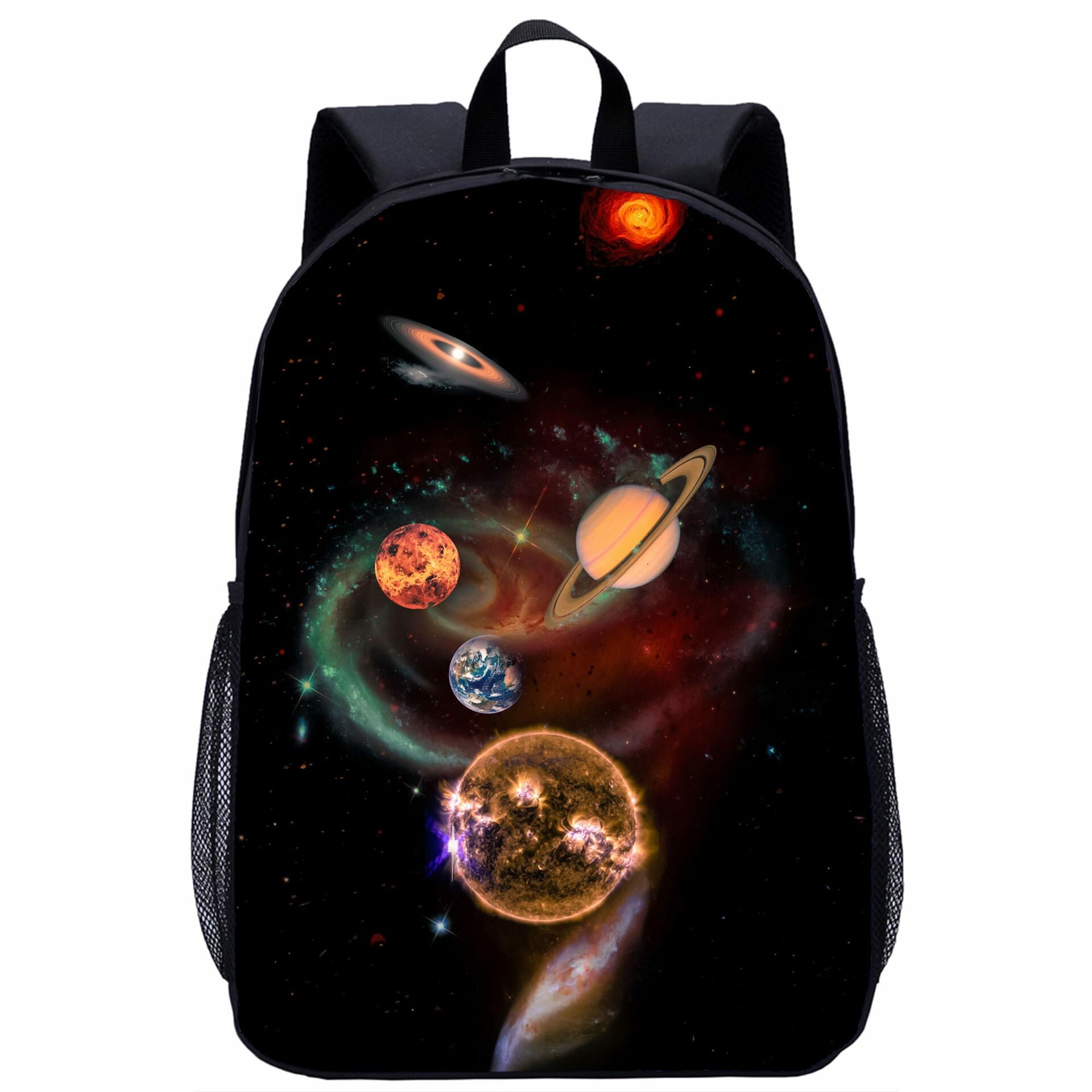 Galaxy Planet Schoolbag 17-дюймовый рюкзак для учеников начальной школы Молодежный рюкзак