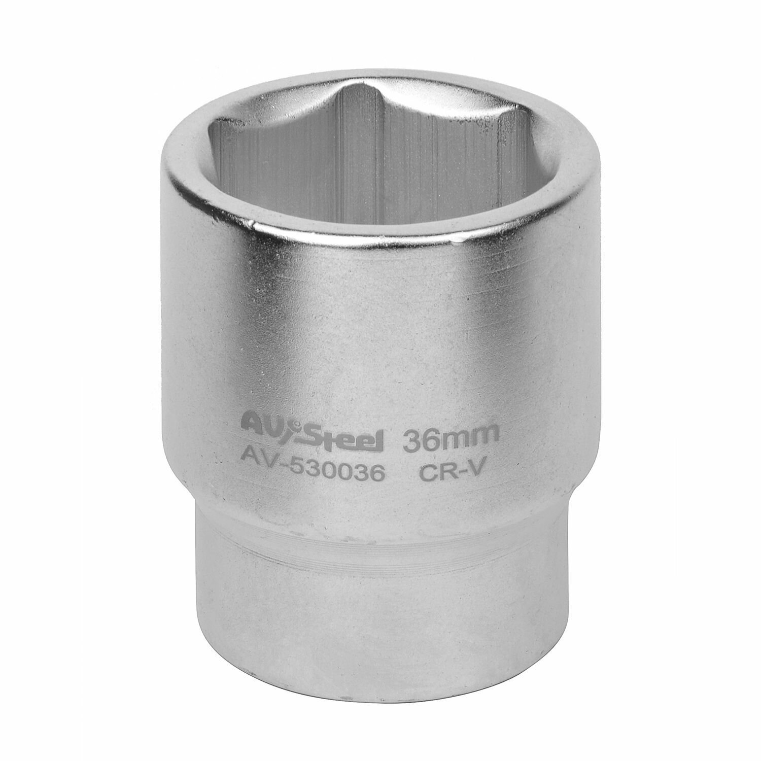 Головка 3/4" шестигранная, длина 36мм "AV Steel" арт. AV-530036