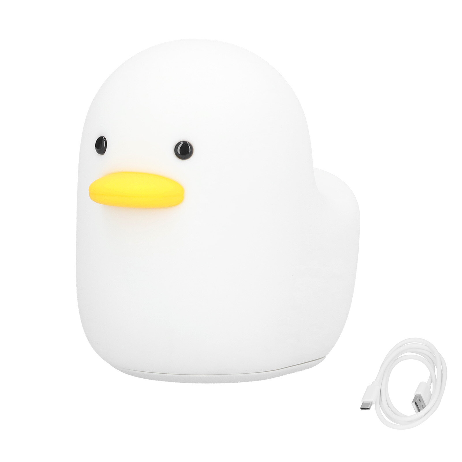 Ночник в форме милой уточки, силиконовый, с USB-таймером, для дома, спальни и гостиной.