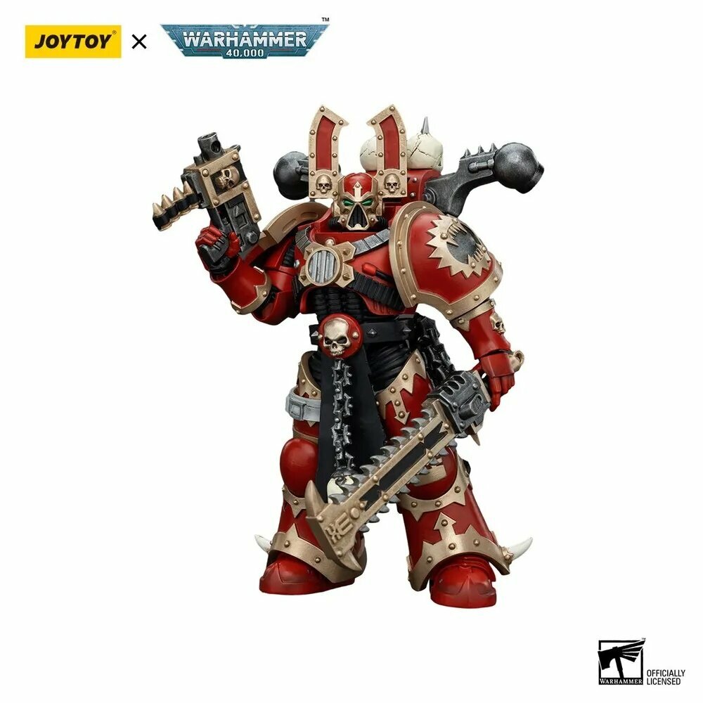 Подвижная фигурка JOYTOY Warhammer 40K Action Figure World Eaters Khorne Berzerker 6 Model
