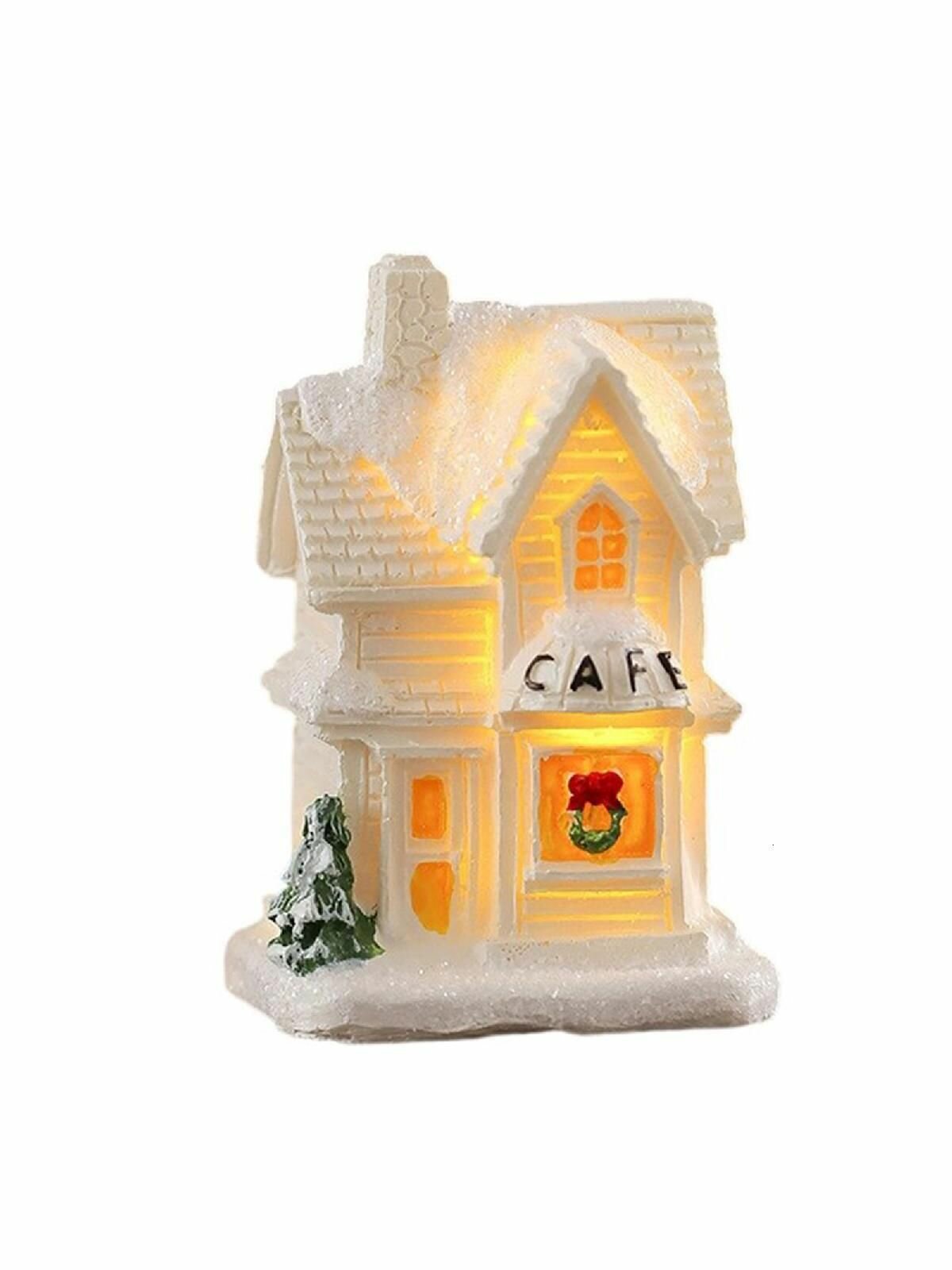 Статуэтка, Рождественский Маленький Домик Из Светящейся Смолы-I