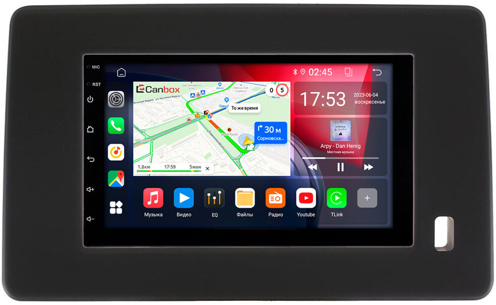 Штатная магнитола Renault Arkana, Duster 2, Master 2019-2024 (матовая) Canbox 4/64 Android 10 (GTR7-RP-RN10R-185) (IPS, DSP, CarPlay)