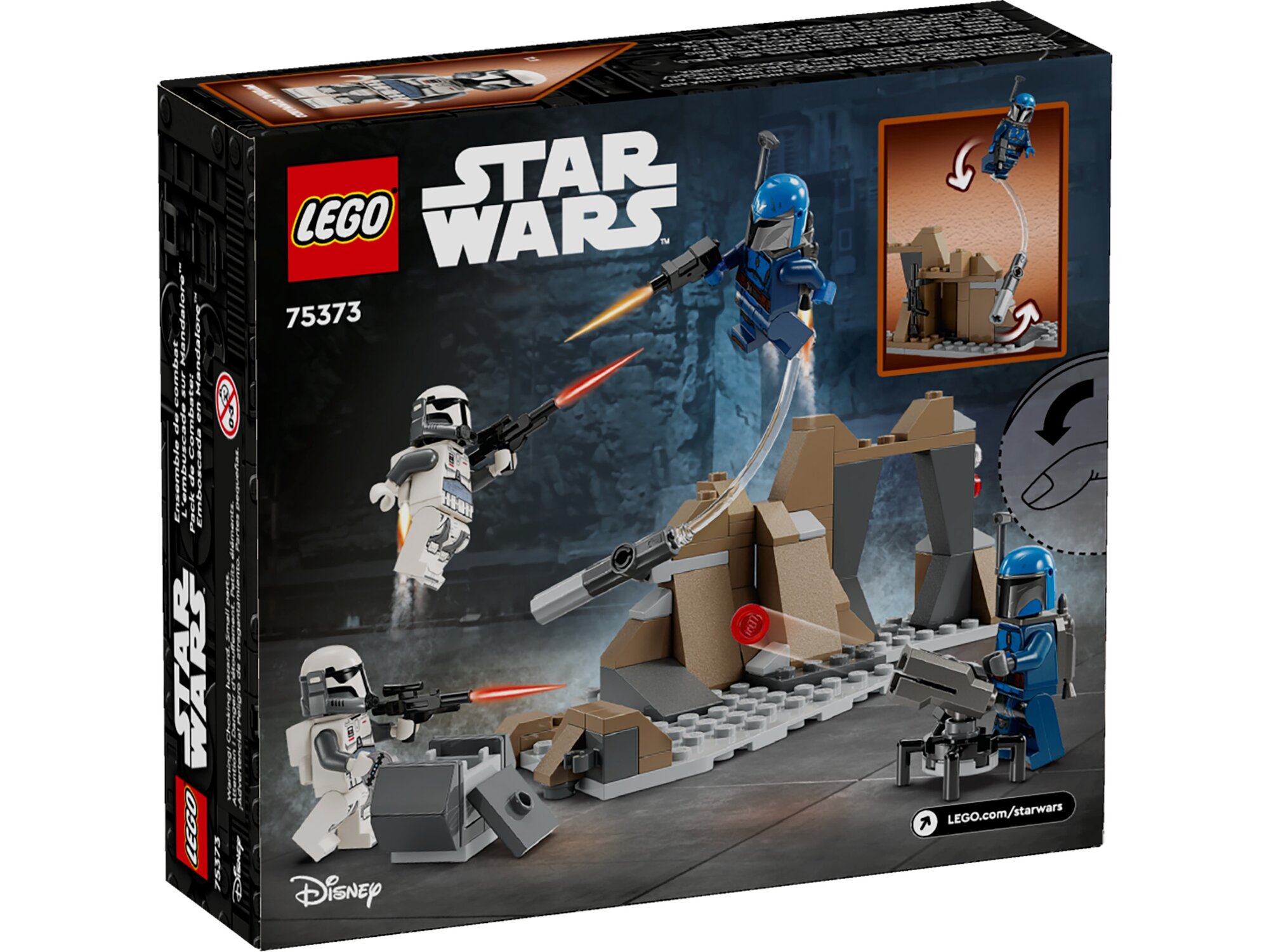 Конструктор LEGO Star Wars 75373(N), " Боевой набор: Засада на Мандалоре", 109 дет.