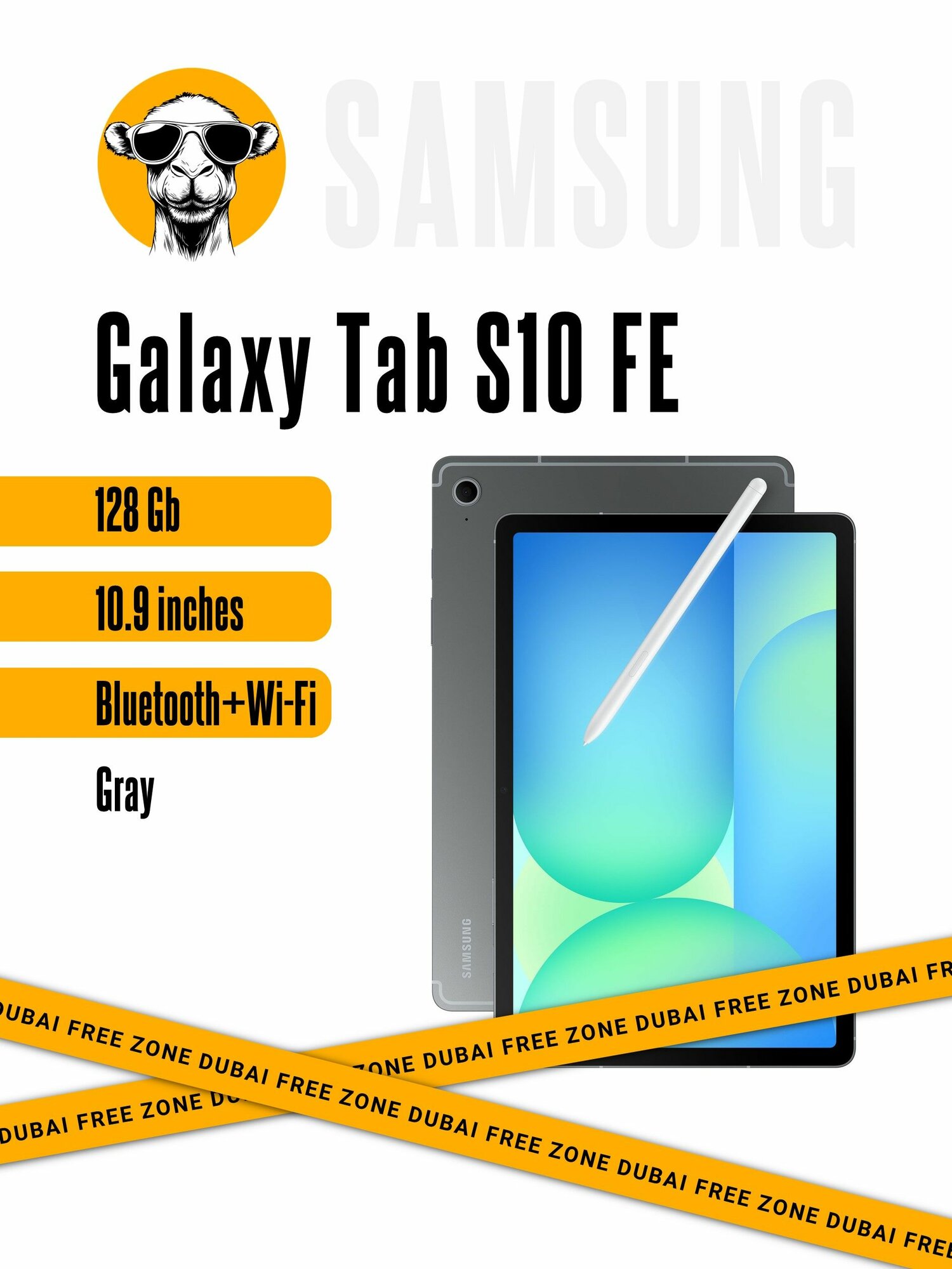 Планшет Samsung Galaxy Tab S10 FE Wi-FI 8/128Gb Gray/Серый