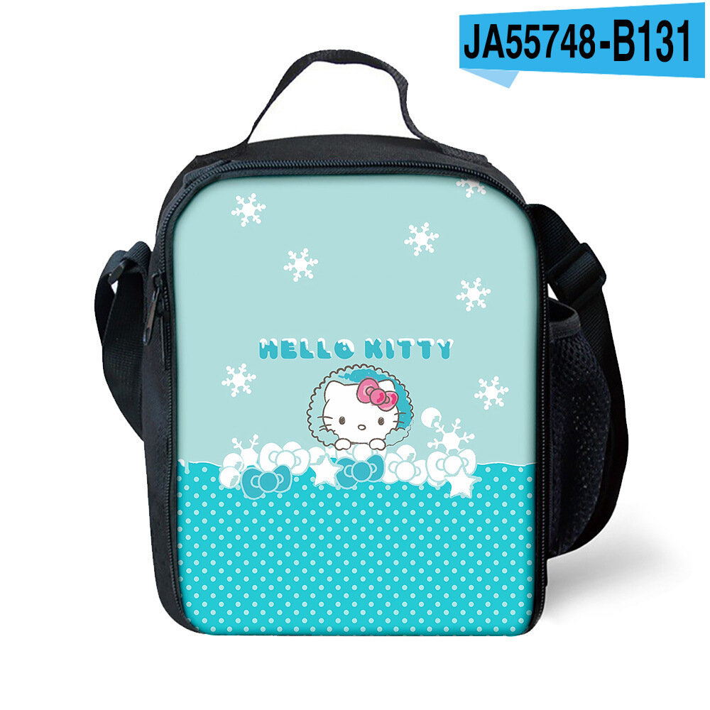 Трансграничный хит продаж, милый HelloKitty, сумка для обеда Hello Kitty, сумка для льда, студенческая сумка для еды, мультяшная сумка на плечо