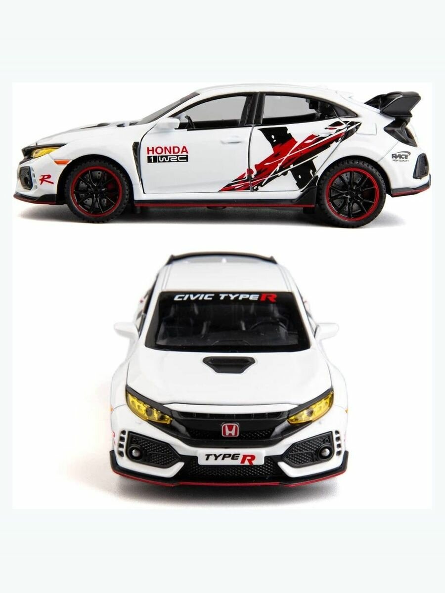 Машинка металлическая инерционная Honda Civic Typer 1:32