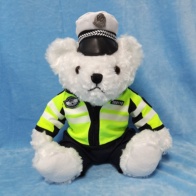 Медведь дорожной полиции, плюшевая игрушка, кукла, кукла, кукла, кукла, кукла, мотоциклист, девочка, детский подарок