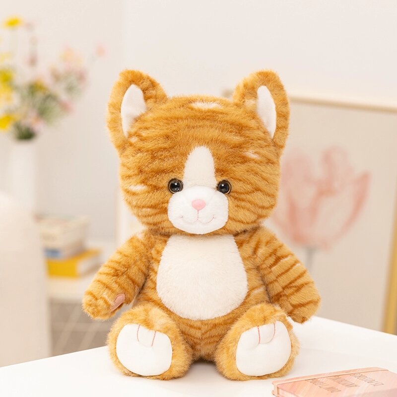 Мягкая игрушка кошка 30 см, подарок на день рождения для девочек и детей, качественная игрушка в подарок друзьям