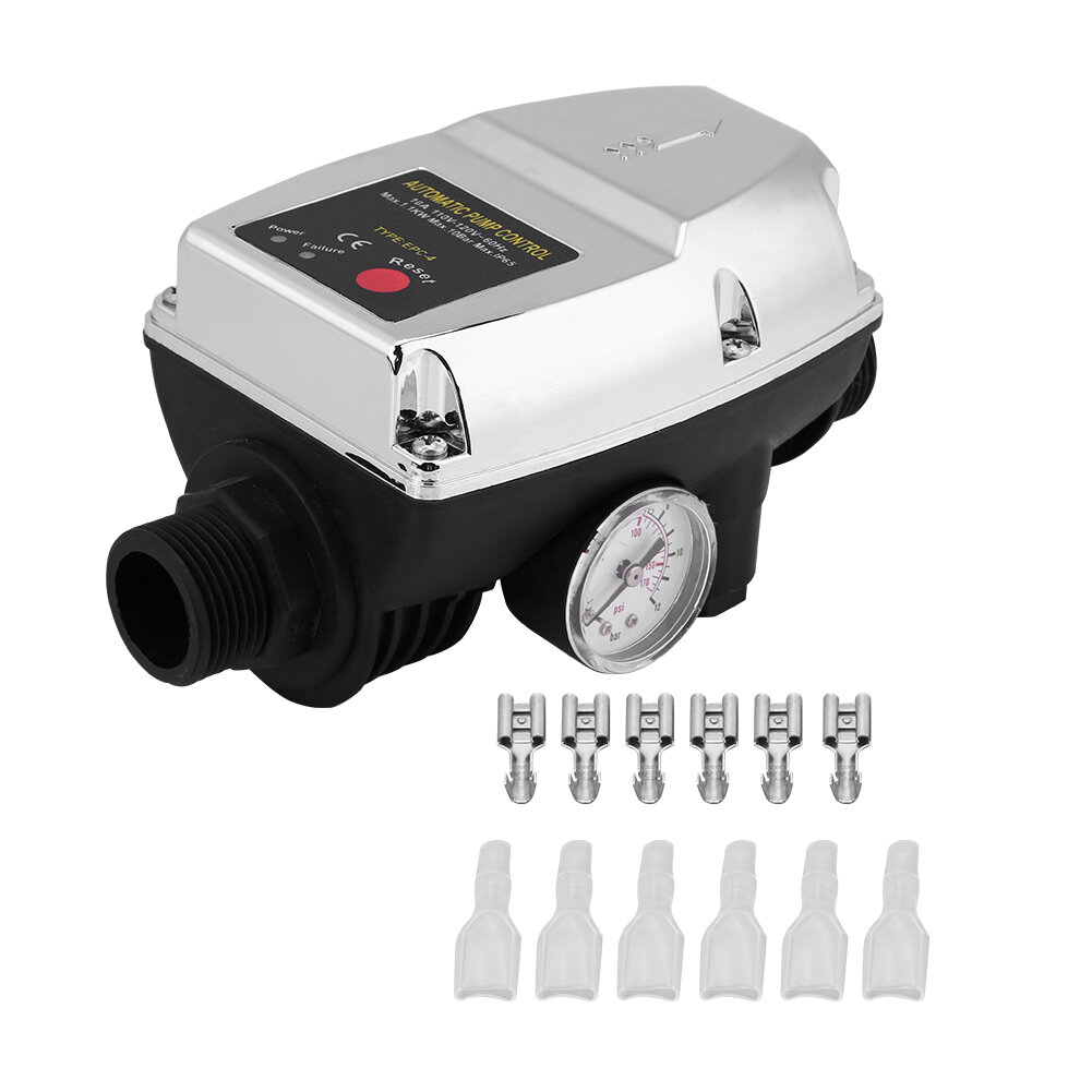 EPC-4 110V Автоматический контроллер давления Электронный регулятор переключателя для водяного насоса