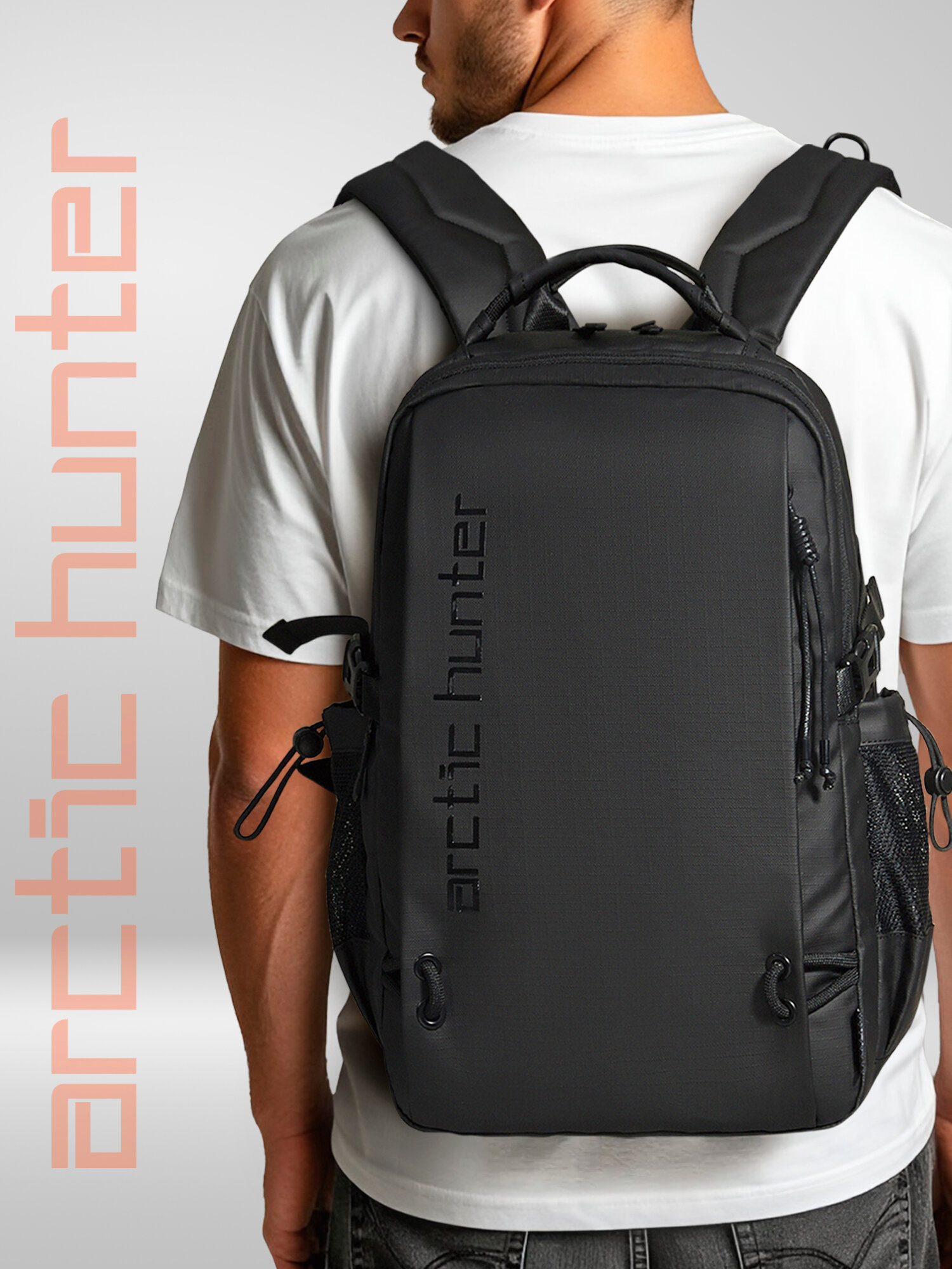 Рюкзак мужской городской Arctic Hunter B00530, спортивный, 24 л, ноутбук 15, ручная кладь, женский для путешествий