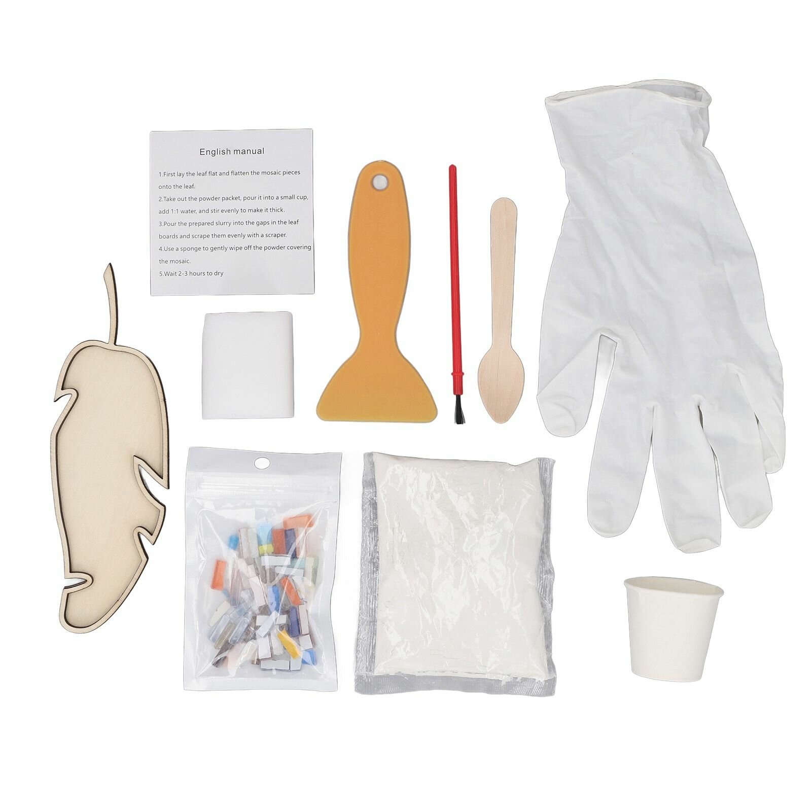 Набор для самостоятельного создания мозаичных листьев для снятия стресса и создания рукоделия. Инновационные игрушки всех цветов радуги для домашнего декора и подарков.