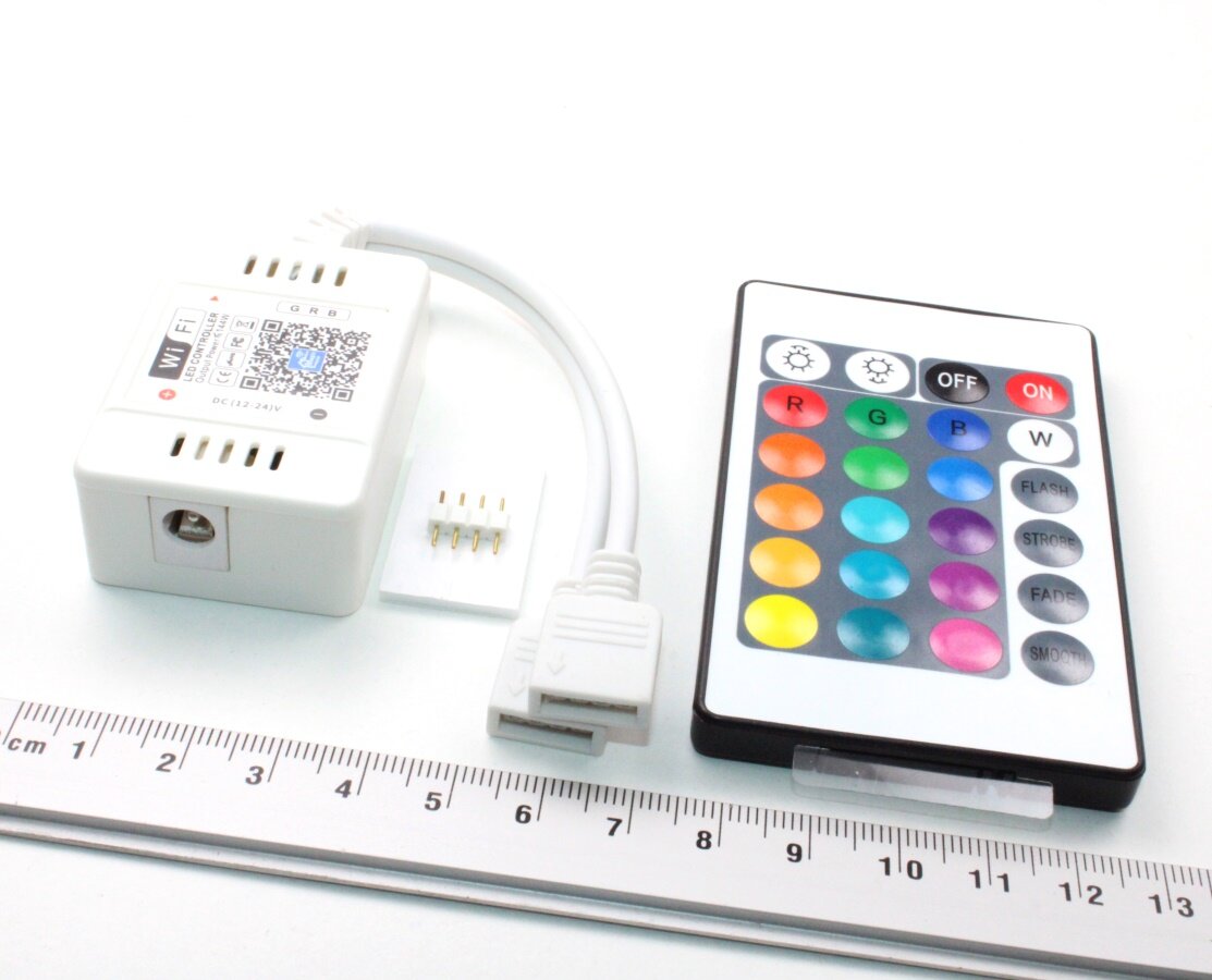 Контроллер 3ch Wi-Fi OG-LDL27 12V, 2x72W, (2xRGB, IR ПДУ, подключение к смартфонам на базе Android, iOS через Magic Home