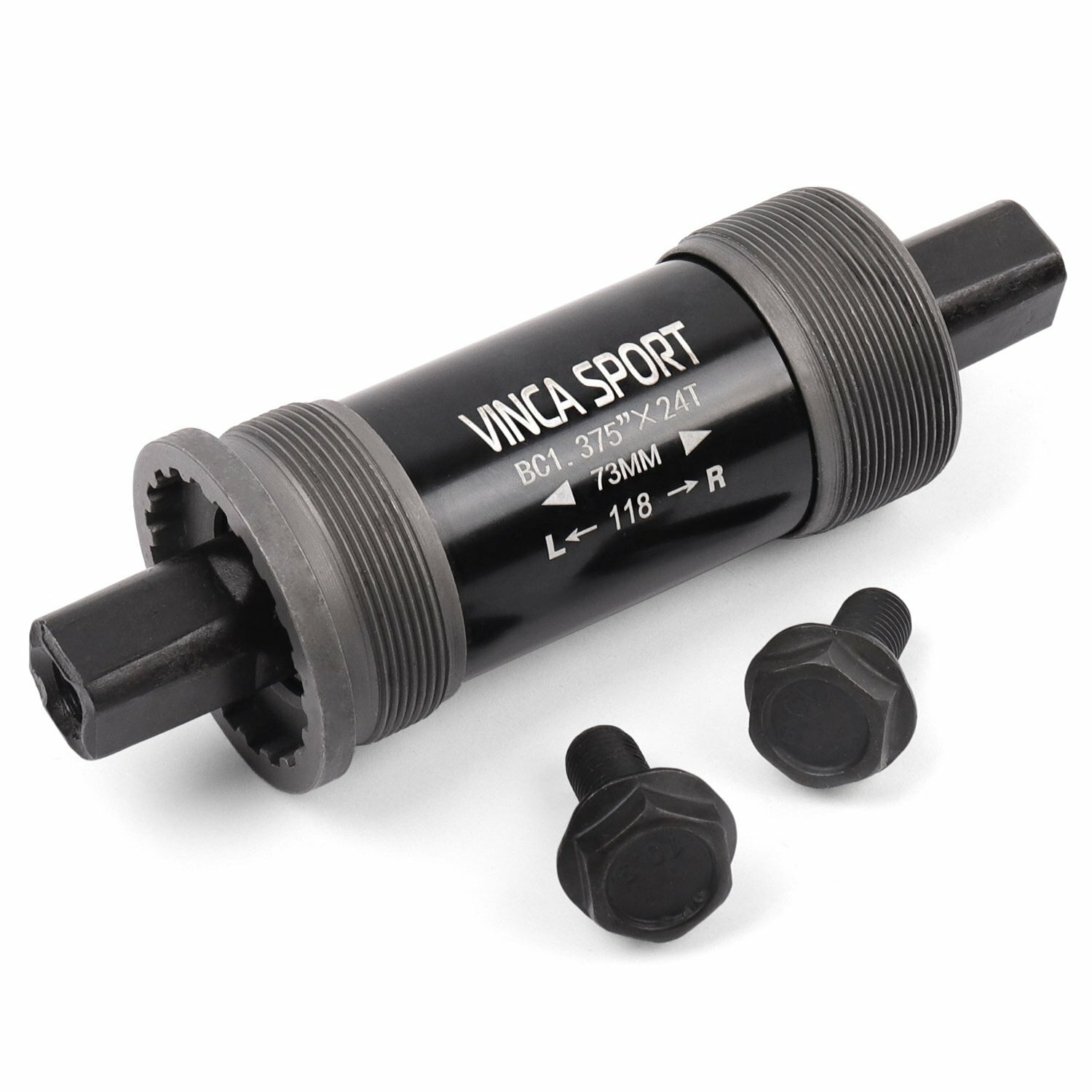 Каретка-картридж "Vinca Sport" с пром. подш, под квадрат, ось 118мм, длина стакана 73мм BB A118-73