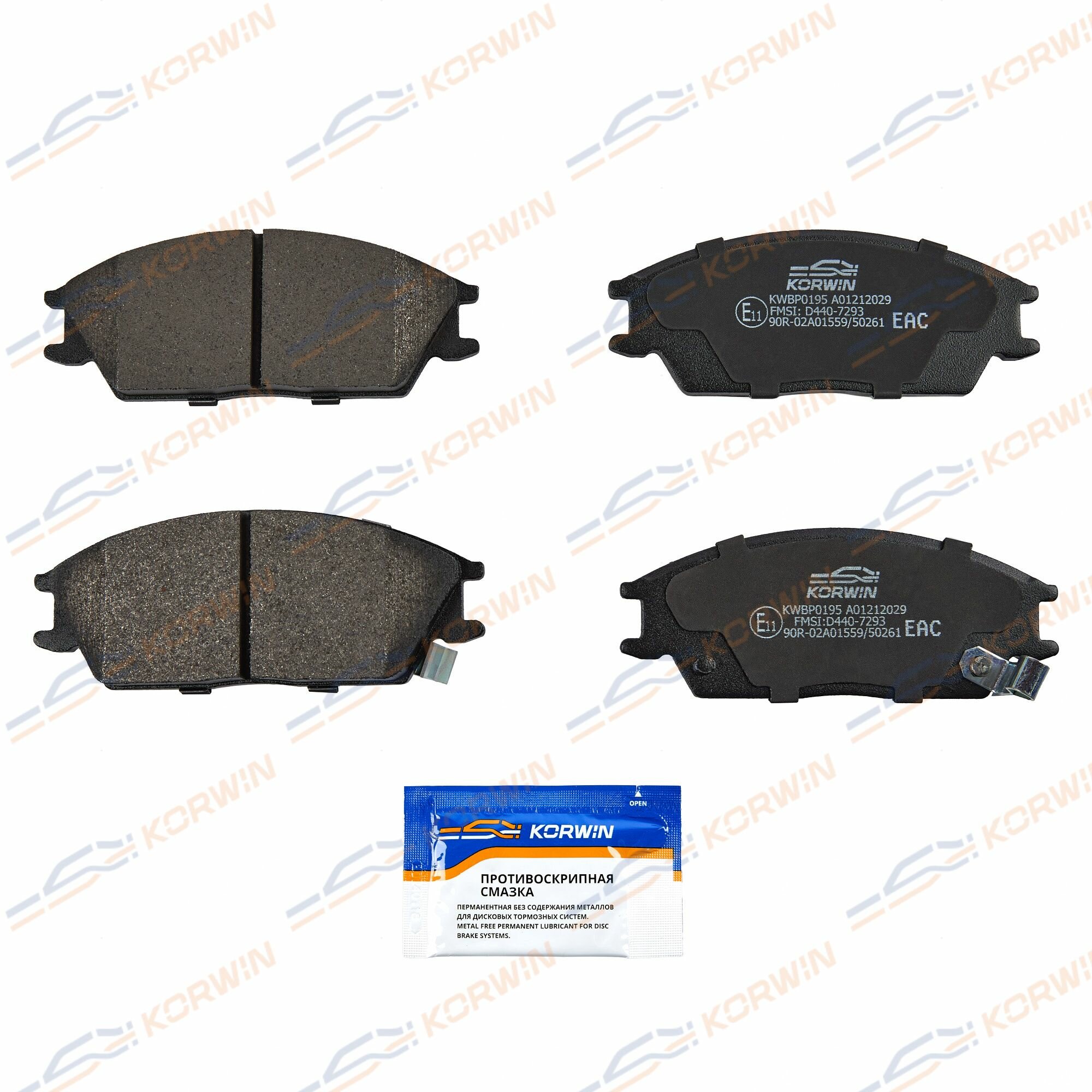 Колодки тормозные перед. Hyundai Accent I-II (+Tagaz) 94-/Getz (TB) 02-