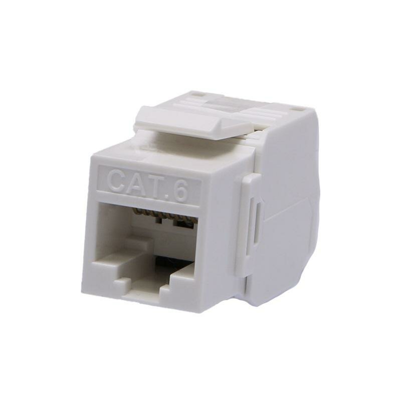 Модуль розеточный Keystone Jack 8P8C RJ-45 UTP кат.6 заделка без инструмента 180град. (DIY), SUPRLAN 10-0342-1 (1 шт.)
