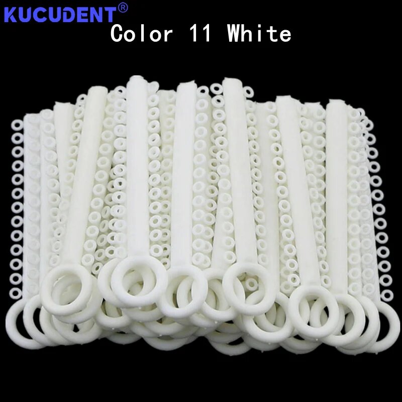 Ортодонтические лигатуры KUCUDENT, Color 11 White, 1040 шт.