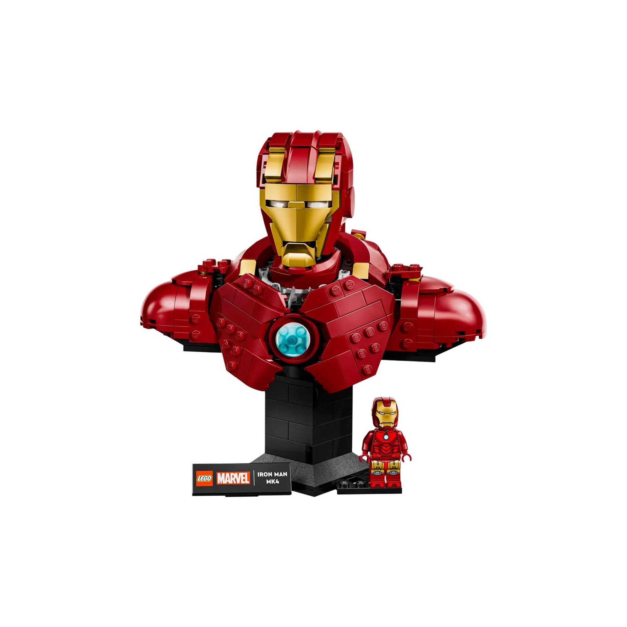 LEGO x MARVEL Iron Man MK4 Half Bust Statue Building Blocks 436pcs 76327 null