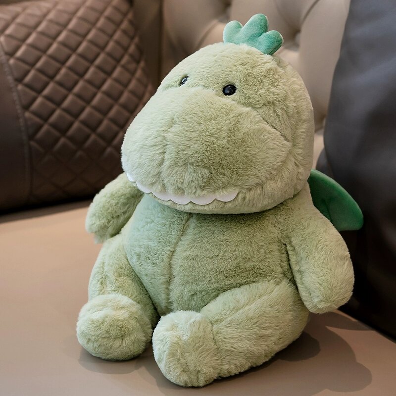 Милый маленький плюшевый динозавр, мягкая игрушка для девочек, с которой можно спать на кровати, уютная подушка в