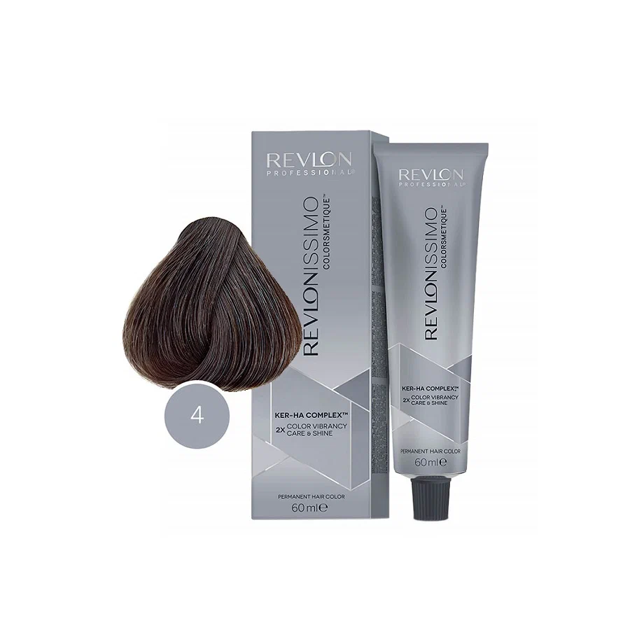 Revlon Professional Revlon Revlonissimo Colorsmetique 4 - Перманентная краска для волос коричневый 60 мл — фото 1