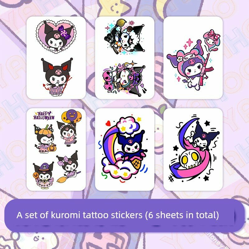 Милые наклейки Куроми, татуировки-наклейки с героями мультфильма «Ультраман», детские наклейки с клубничным медведем