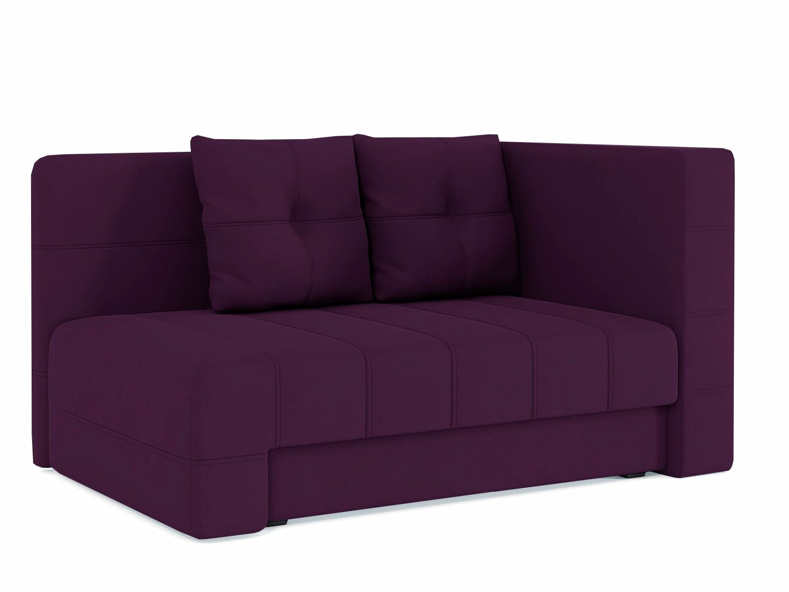 Диван - кушетка Корфу Next, еврокнижка, 142*70*80, угол левый/правый, велюр Зара Виолет 10